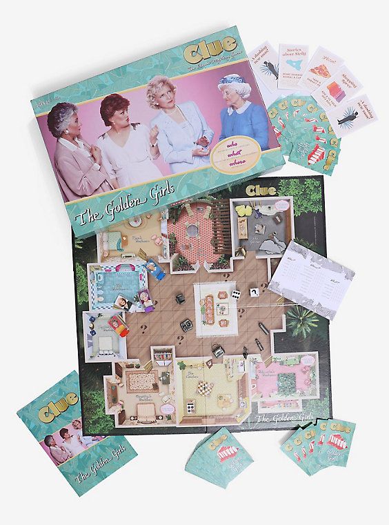 Clue The Golden Girls Edition Board Game Golden Girls Clue Board Game Board Games For Girls