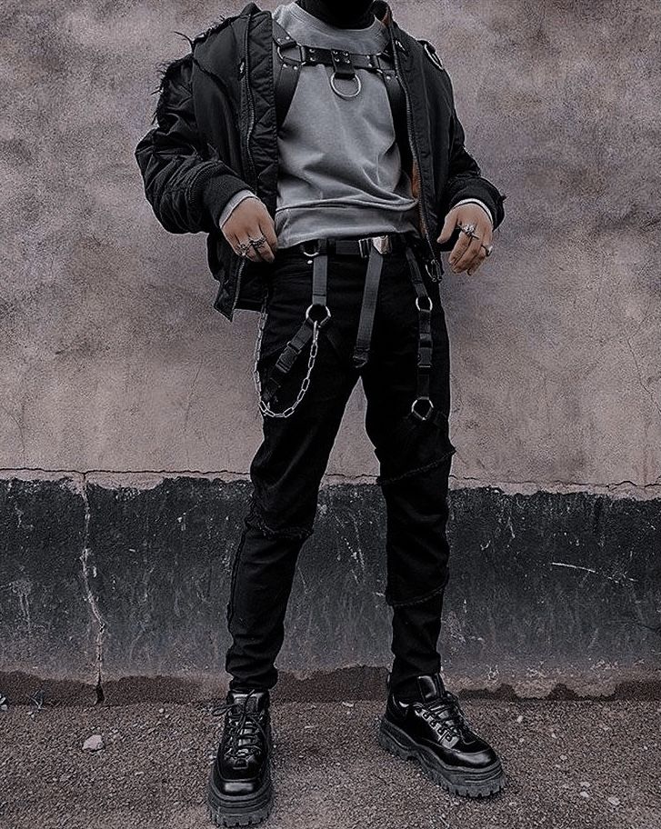 Gothic Outfits Men Goth Outfits Casual Outfits Mens Outfits Fashion