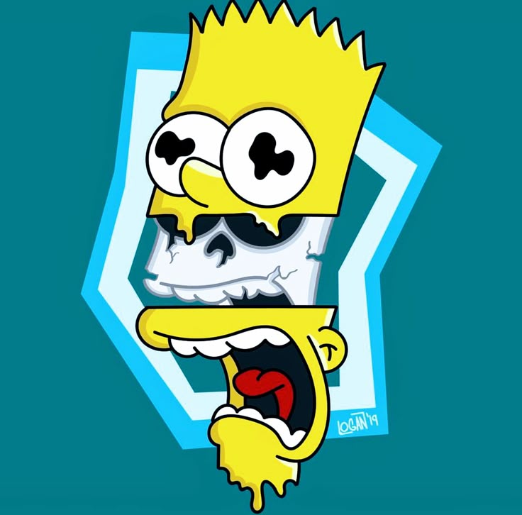 Bart Melt The Simpsons Simpsons Drawings Simpsons Art Bart Simpson Drawing