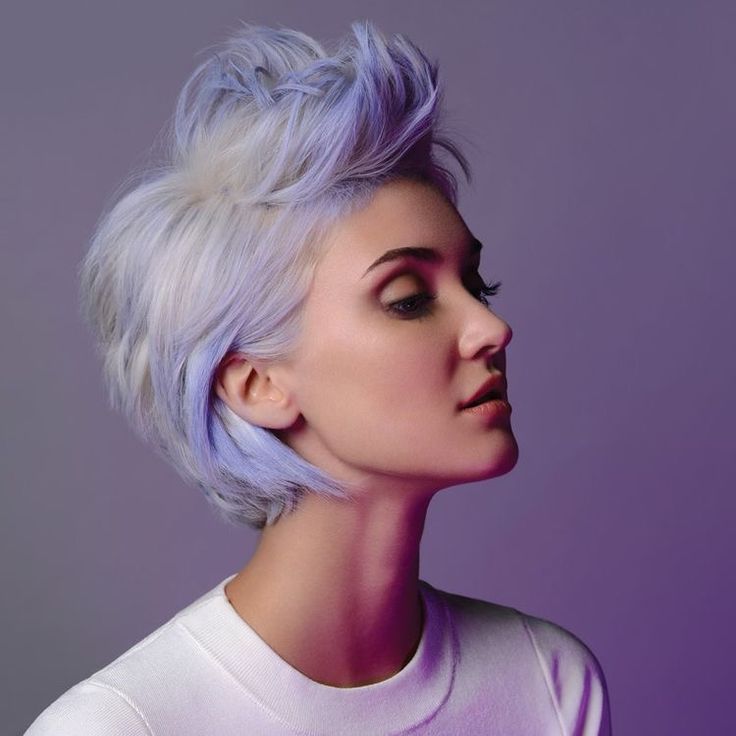 Pin By Michelle Shea Walker On Hair Spiration Short Lavender Hair