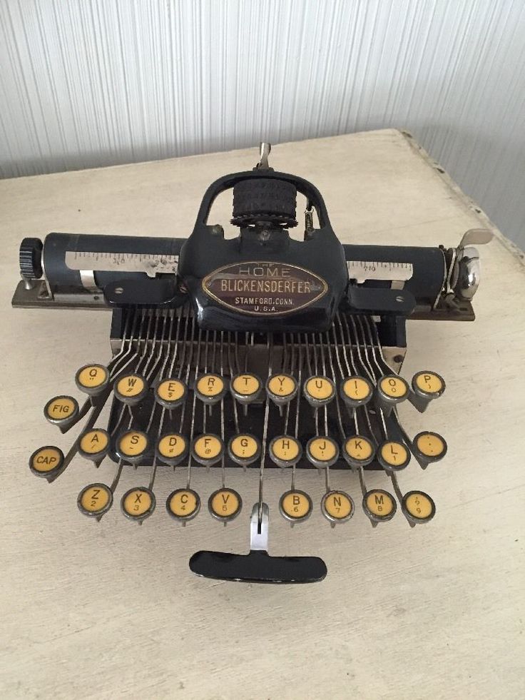 Antique Rare 1800s Blickensderfer Home Typewriter Wooden Case