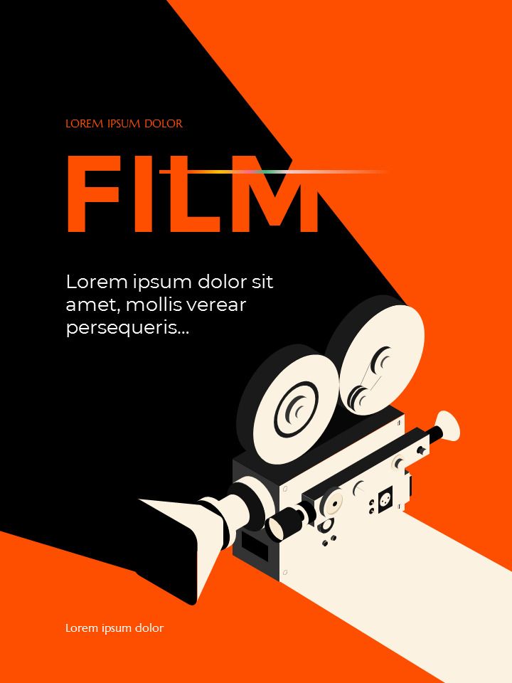 Movie And Film Themeletterms Powerpoint Cinema Design Event Poster Design Film Festival Poster