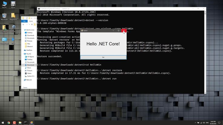 Create Windows Forms Winform Application Using Core Core Microsoft Corporation