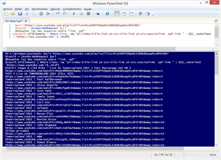 Extraer Títulos Y Enlaces De Una Lista De Reproducción De Yotube Operating Systems Scripting