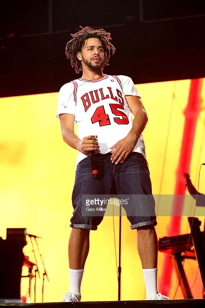 J Cole Performs In Concert During Day 1 Of The 25th Anniversary Of Lollapalooza At Grant Park