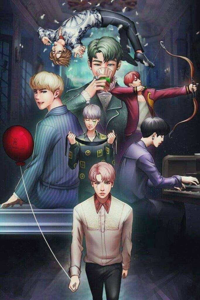 Bts Fanart Bts Wings Album Bts Fanart Fan Art