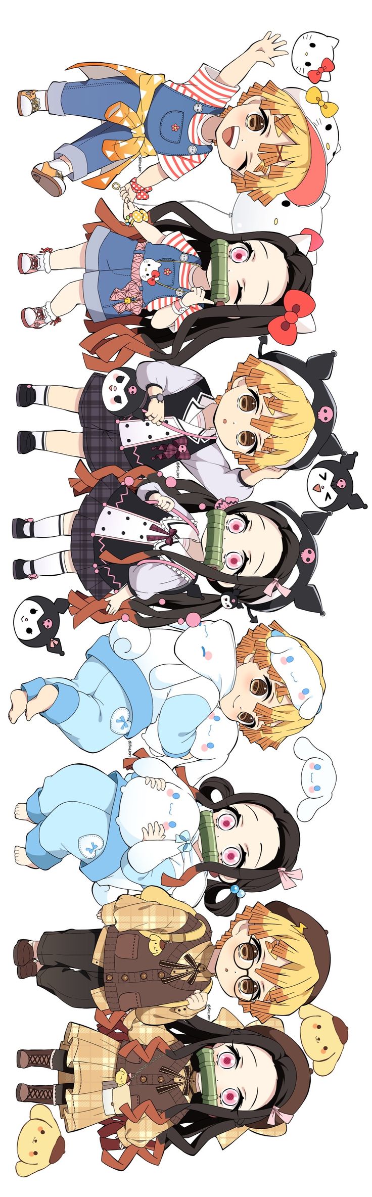 Zenitsu X Nezuko⚡️🎀 In 2024 Demon King Anime Cute Doodles Cute Anime Wallpaper