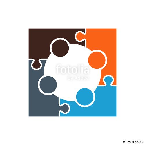 People Puzzled Connectivity. Vector Graphic | ? logo, Graphic, Vector People Puzzled Connectivity. Vector Graphic | ? logo, Graphic, Vector