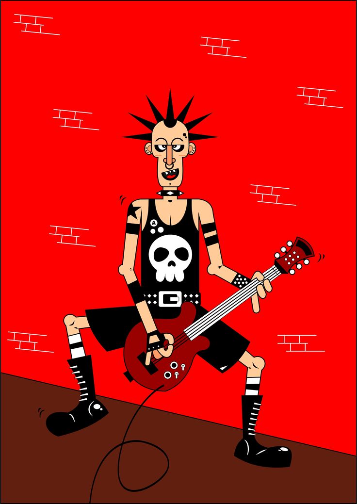 Punk Vector Cartoon