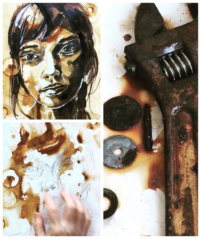 My First Exploration Into Activating A Surface Using The Natural Process Of Rust A Perfect