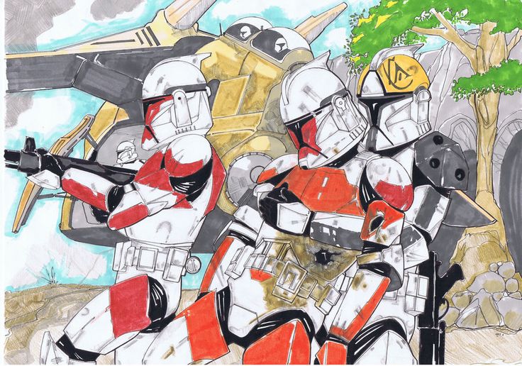 Clone Rescue On Ryloth Star Wars Fan Art Star Wars Art Star Wars Artwork