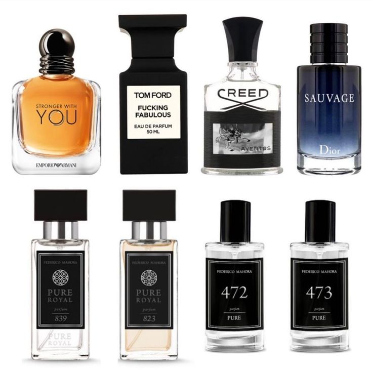 six different types of perfumes are shown in this image six different types of perfumes are shown in this image