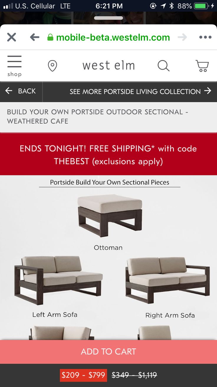 Pin By Stacie Monaghan On Screened Porch Build Your Own Sectional