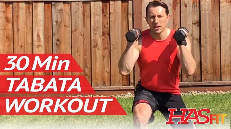 30 Min Dumbbell Tabata Workout Hasfit Brutal Tabata Training