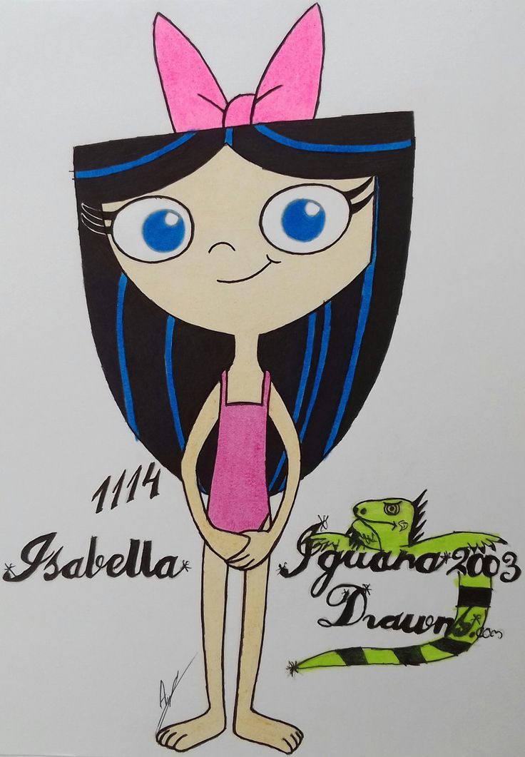 Isabella Garcia Shapiro Swimsuit N1114 By Iguana2003drawings Phineas And Isabella Phineas