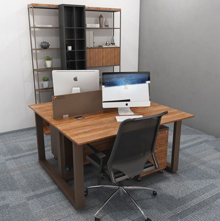 Creative Furniture Sleek Series Two Seater Face To Face Office Workstation Cluster Table Desk