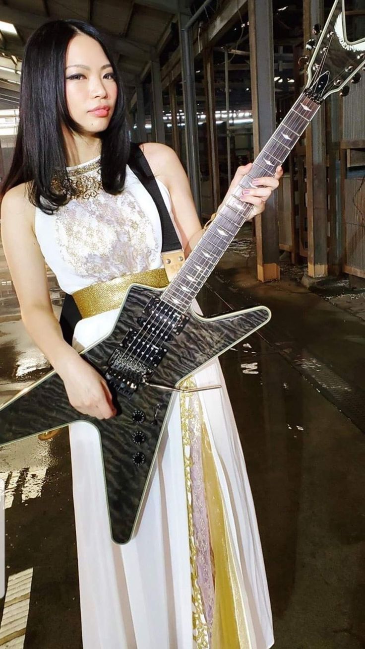 Miyako Guitar Girl Japan Music Female Guitarist