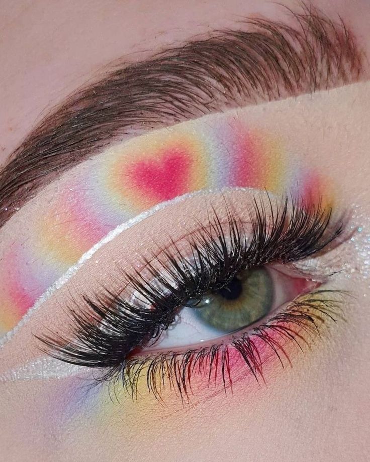 65 Fun And Festive Heart Makeup Ideas For Valentines Day Cute Eye Makeup Eye Makeup Art