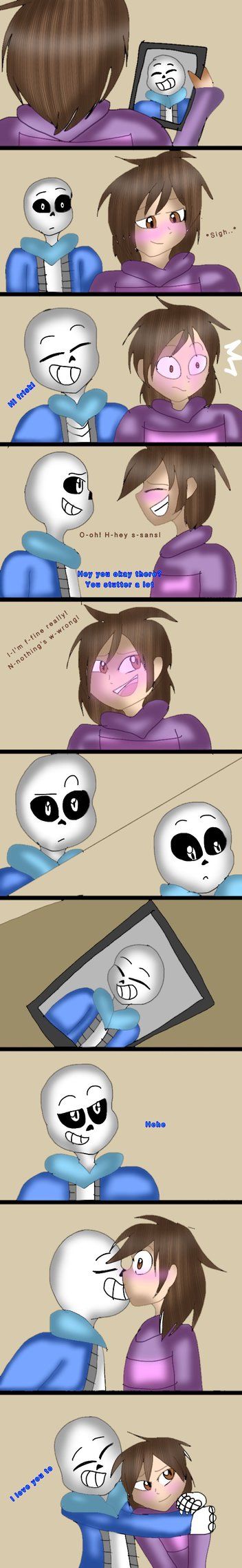 Sans X Frisk A Sans Saisonal Kiss By Nj Virus On Deviantart