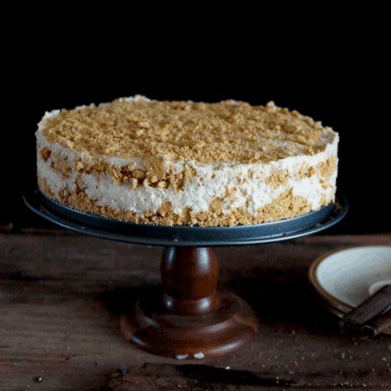 A No Bake Cake With Mango Cream Cheese Filling Famous In Every