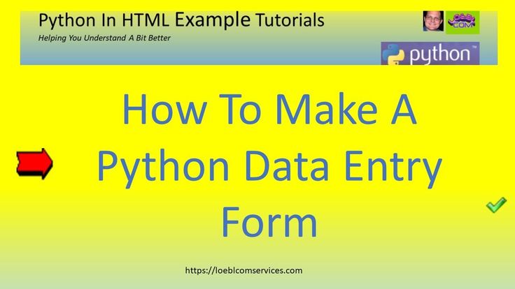 How To Make A Python Data Entry Form Data Entry Data Html Example