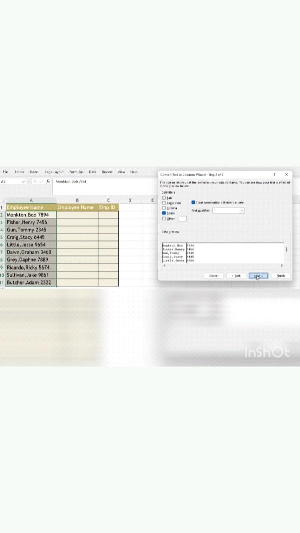 Seperate Text And Numbers In Excel Using Text To Columns