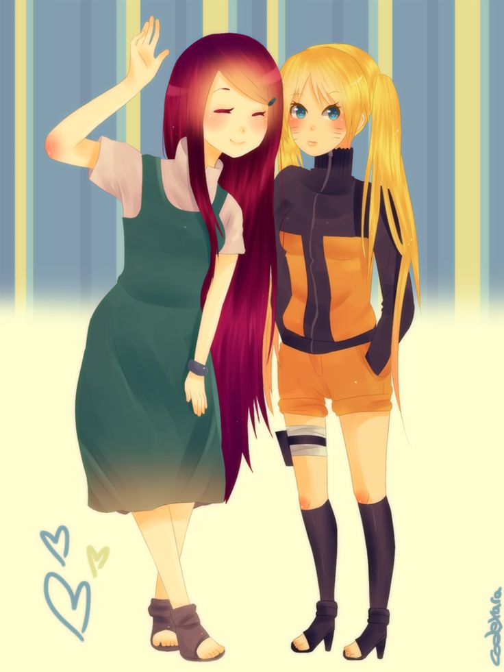 Naruko Y Kushina Familia Uzumaki Anime Família