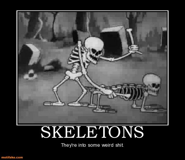 Demotivational Poster Skeletons