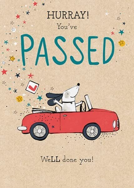 Passed Your Driving Test Card Driver Card Passed Driving Test Happy Birthday Drawings Cute