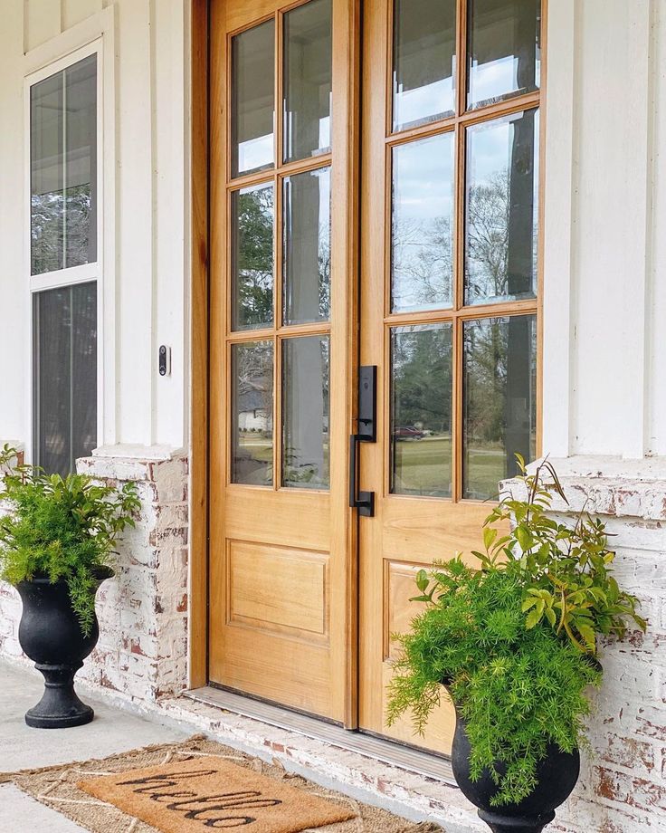 34 Front Doors With Glass Inserts For Added Sophistication Glass Panel Door Wooden Front