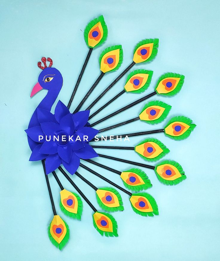 Peacock Wall Hanging Diy Crafts Peacock Making Peacock Craft How To Make By Punekar