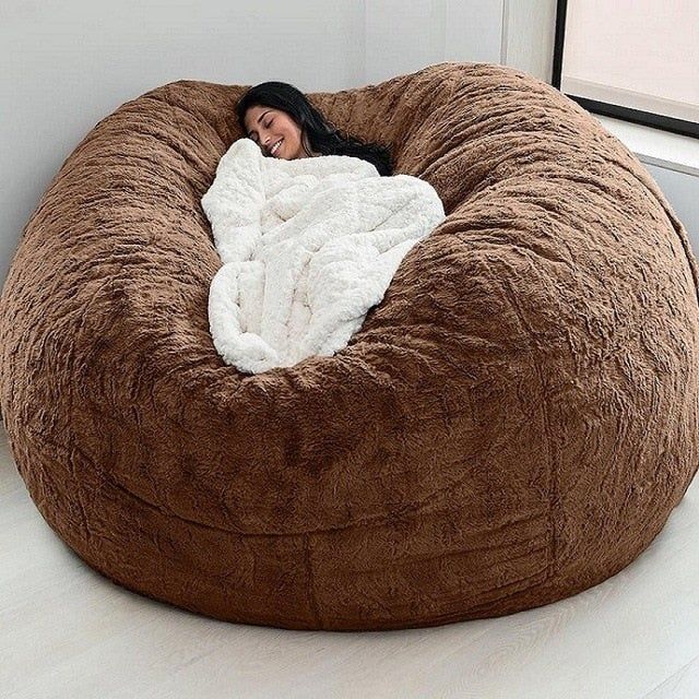 Oversized Love Sack Bean Bag Fleece Cover 🚚 Free Shipping Bean Bag Bed Bean Bag Sofa Fur