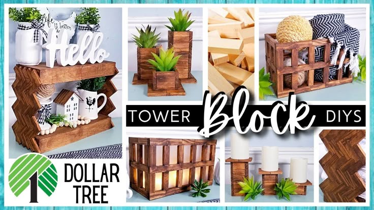 *NEW* DOLLAR TREE DIY with TUMBLING TOWER BLOCKS | Amazing Wood Home ... *NEW* DOLLAR TREE DIY with TUMBLING TOWER BLOCKS | Amazing Wood Home ...