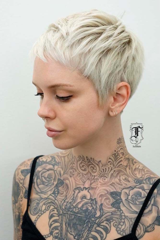 White Blonde Pixie Haircuts Picture3 Choppy Pixie Cut Very Short Pixie Cuts Short Blonde Pixie