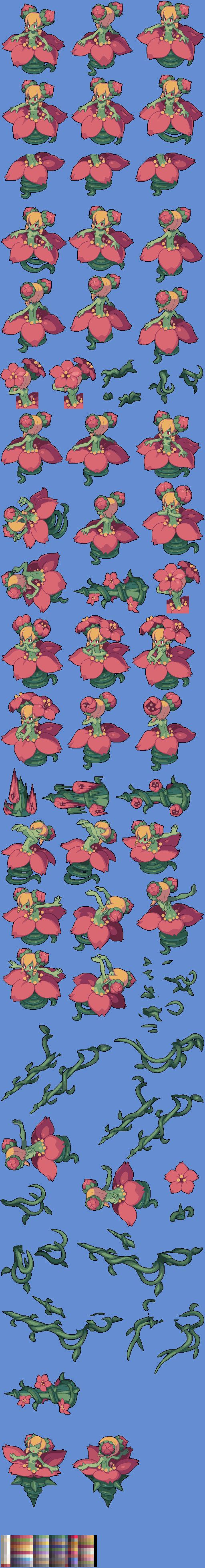 Alraune Disgaea Pixel Art Video Game Sprites