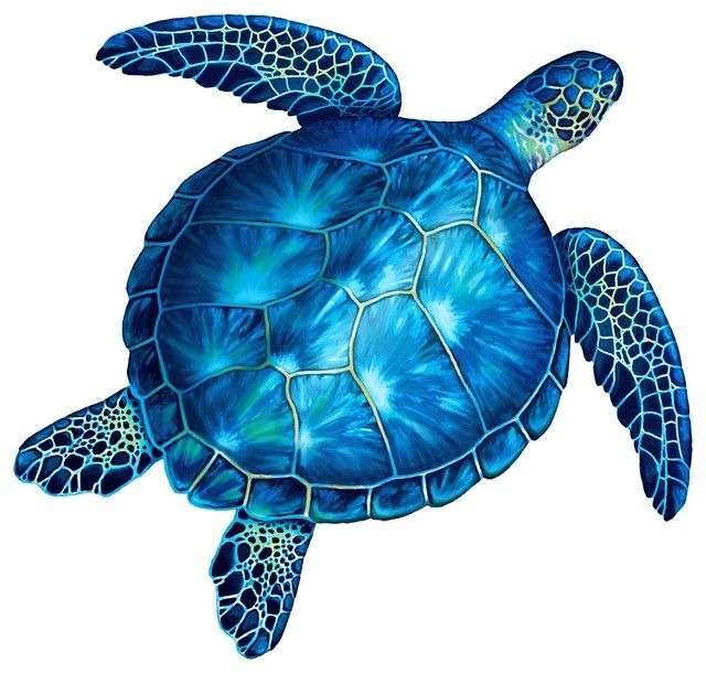 Sea Turtle Porcelain Swimming Pool Mosaic 10x10 Beach Style