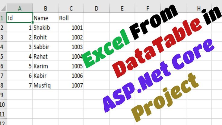 How To Create Or Generate Excel From Datatable In Asp Core Project Excel Generation