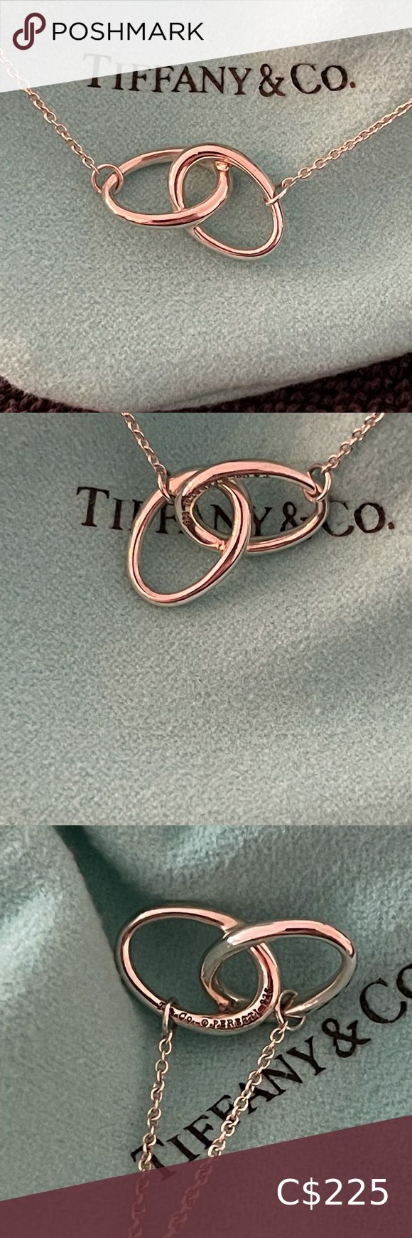 Tiffany & Co. Sterling Silver Double Loop Necklace | Silver, Tiffany ... Tiffany & Co. Sterling Silver Double Loop Necklace | Silver, Tiffany ...