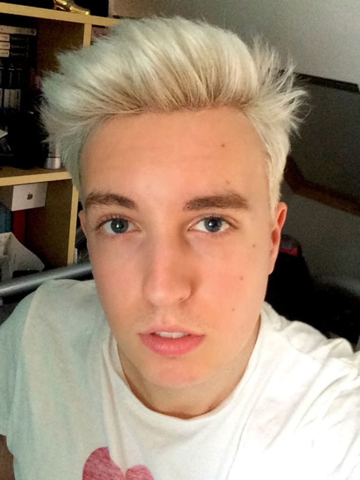 How To Get Platinum Blonde Hair At Home Bleached Hair Men Platinum Blonde Hair Young Men