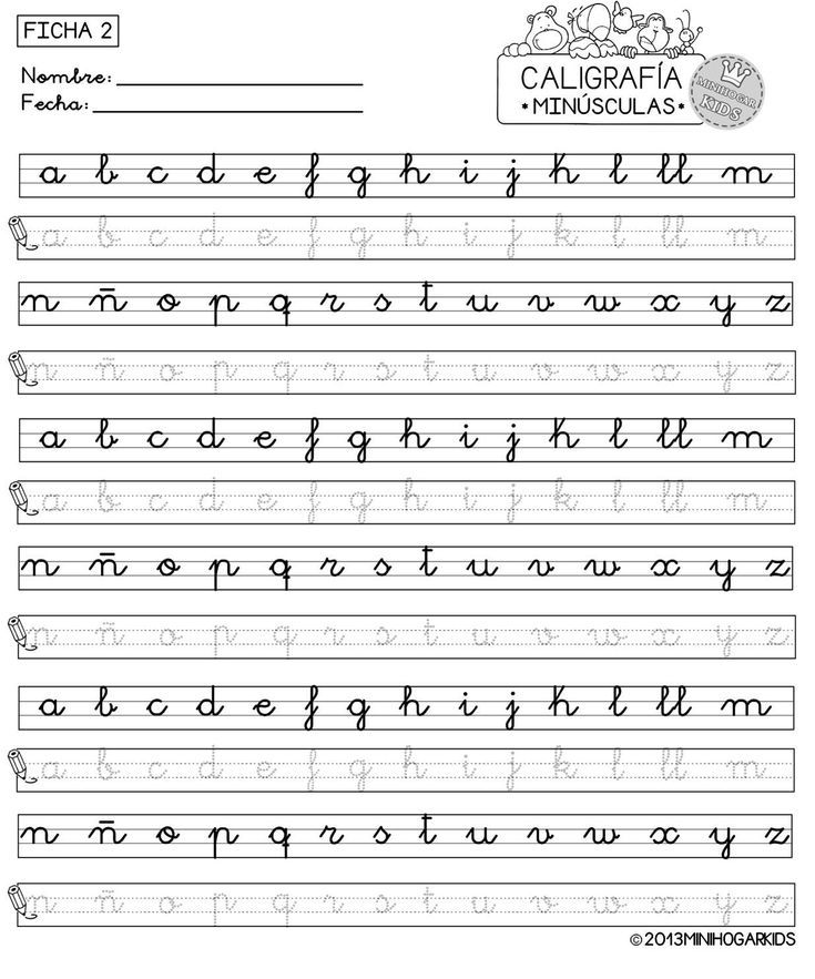 Ejercicios De Escritura Cursiva Para Imprimir Imagui Abecedario En Cursiva Práctica De