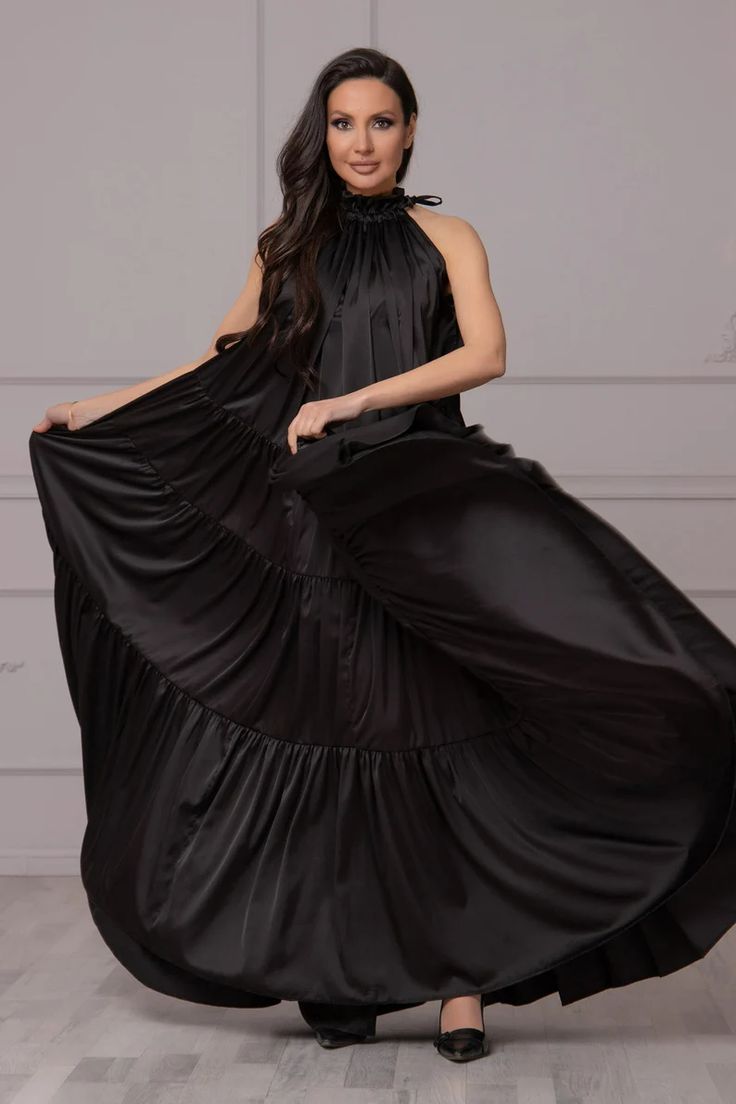 Maxi Evening Dress Suitable For Cocktails And Parties Floor Etsy