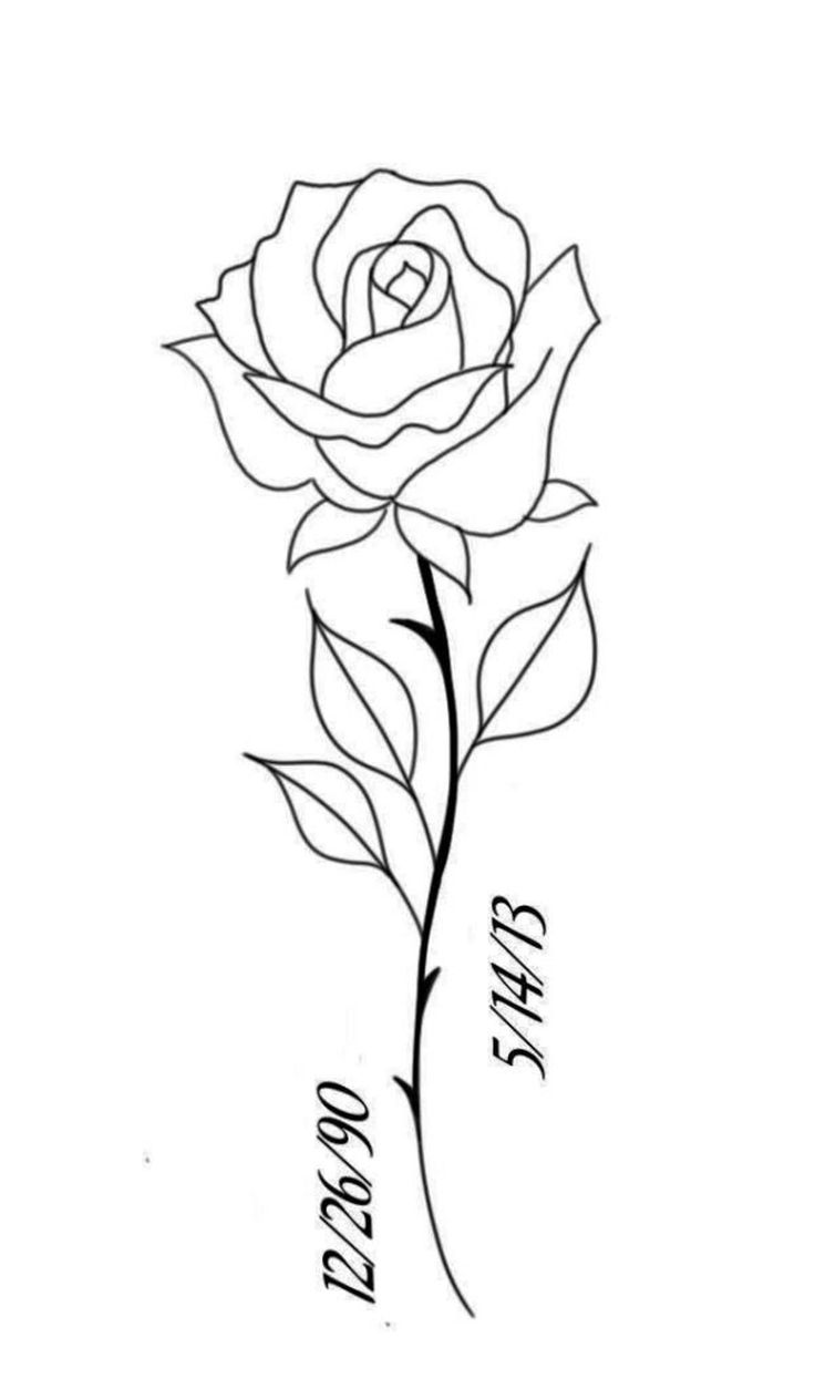 Attractive Little Rose Tattoo Stencil That Make You More Attractive Rose Tattoo Stencil