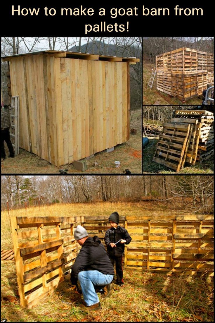 How To Build A Sturdy Pallet Goat Barn The Owner Builder Network Goat Barn Pallet Barn