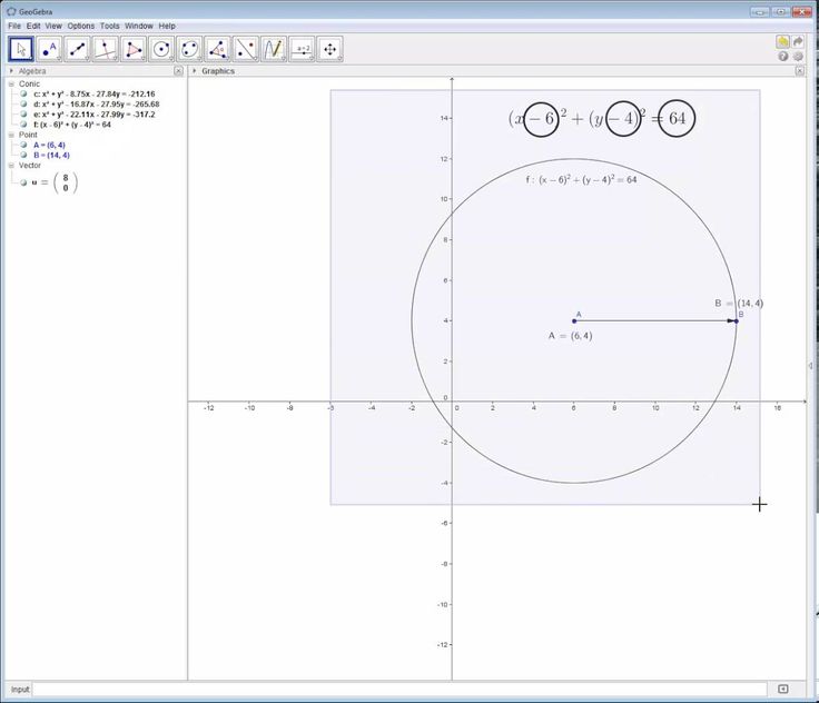 Chapter 10 Plotting Circles In Geogebra 10 Things Chapter Circle