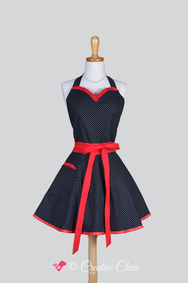 Sweetheart Retro Womans Apron Flirty Sexy Cute Kitchen Etsy