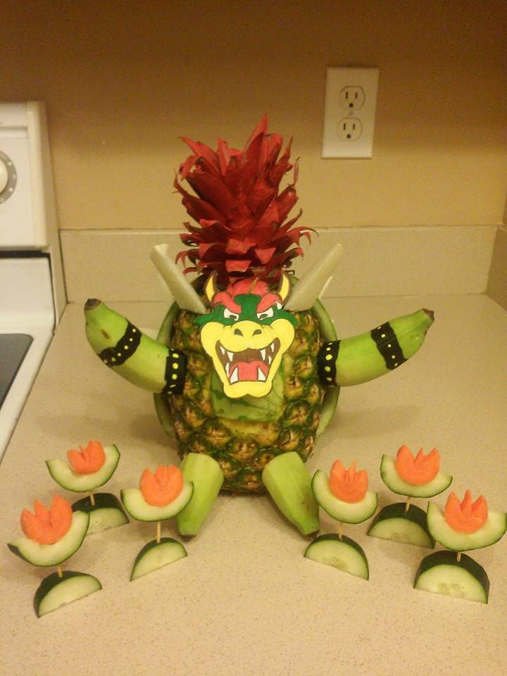 Super Mario Bros Bowser Fruit Super Mario Birthday Party Super Mario