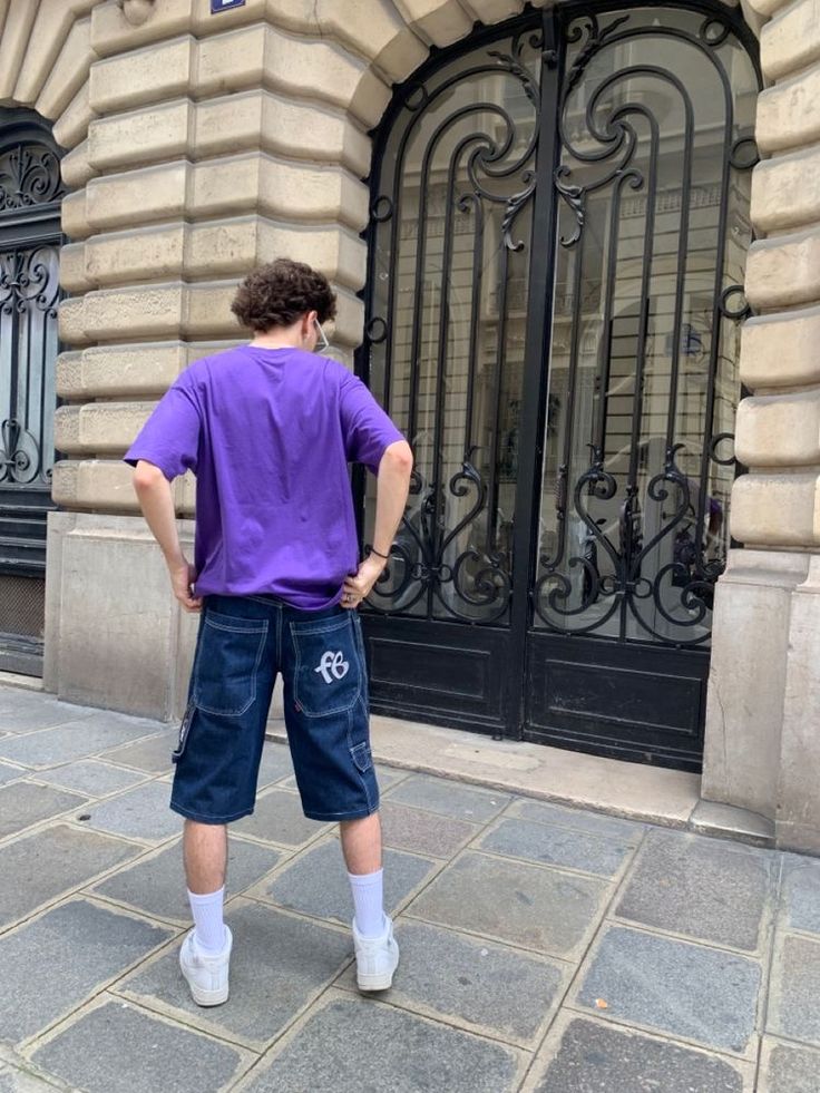 Male Streetwear Retro Jorts Ootd Fashion Grail Inspo Summer