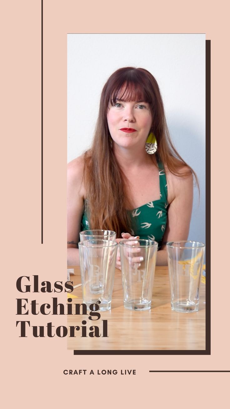 How To Etch Glass Tutorial Video Glass Etching Tutorial Glass Art