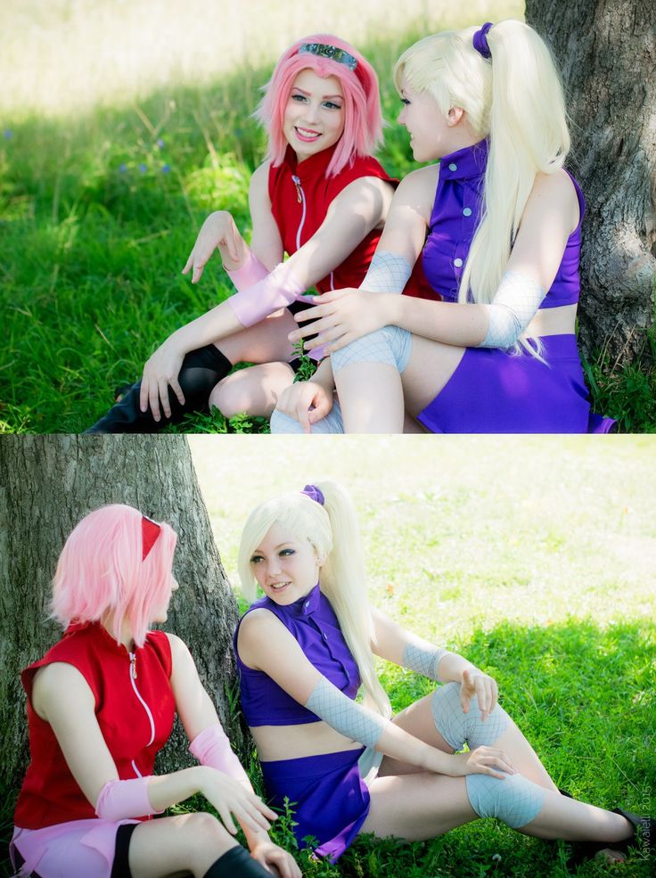 Narutocosplay Narutoshippuden Sakura Sakuraharuno Sakuracosplay Ino Inocosplay