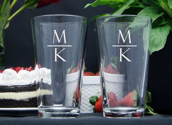 Personalized Beer Glasses Monogram Beer Glasses Engraved Etsy Personalized Beer Glasses